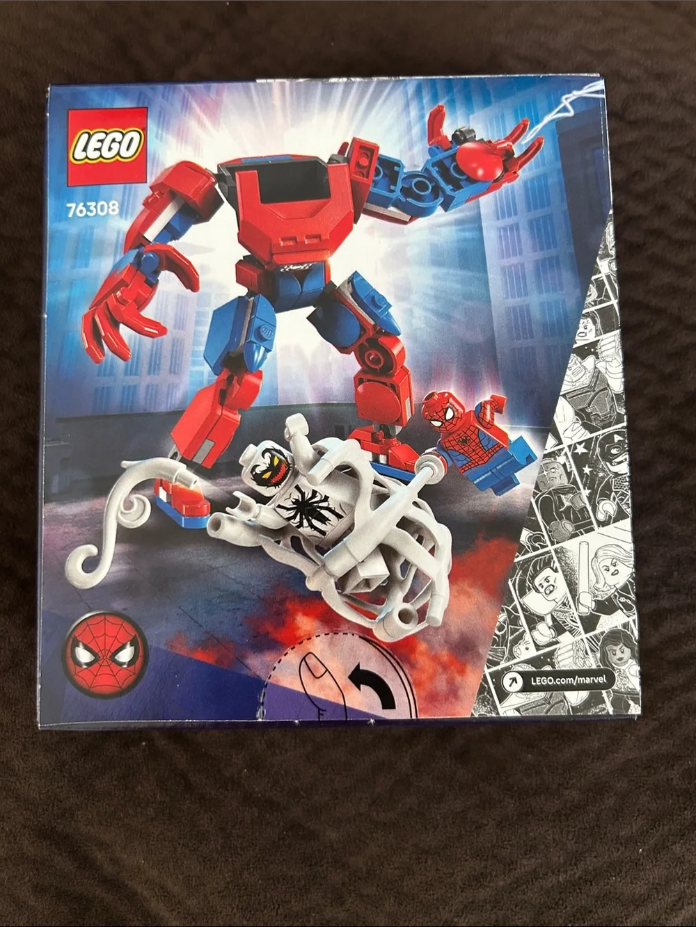 Lego | Toys | New Lego Marvel Red Spiderman With Antivenom Figures 7638 ...